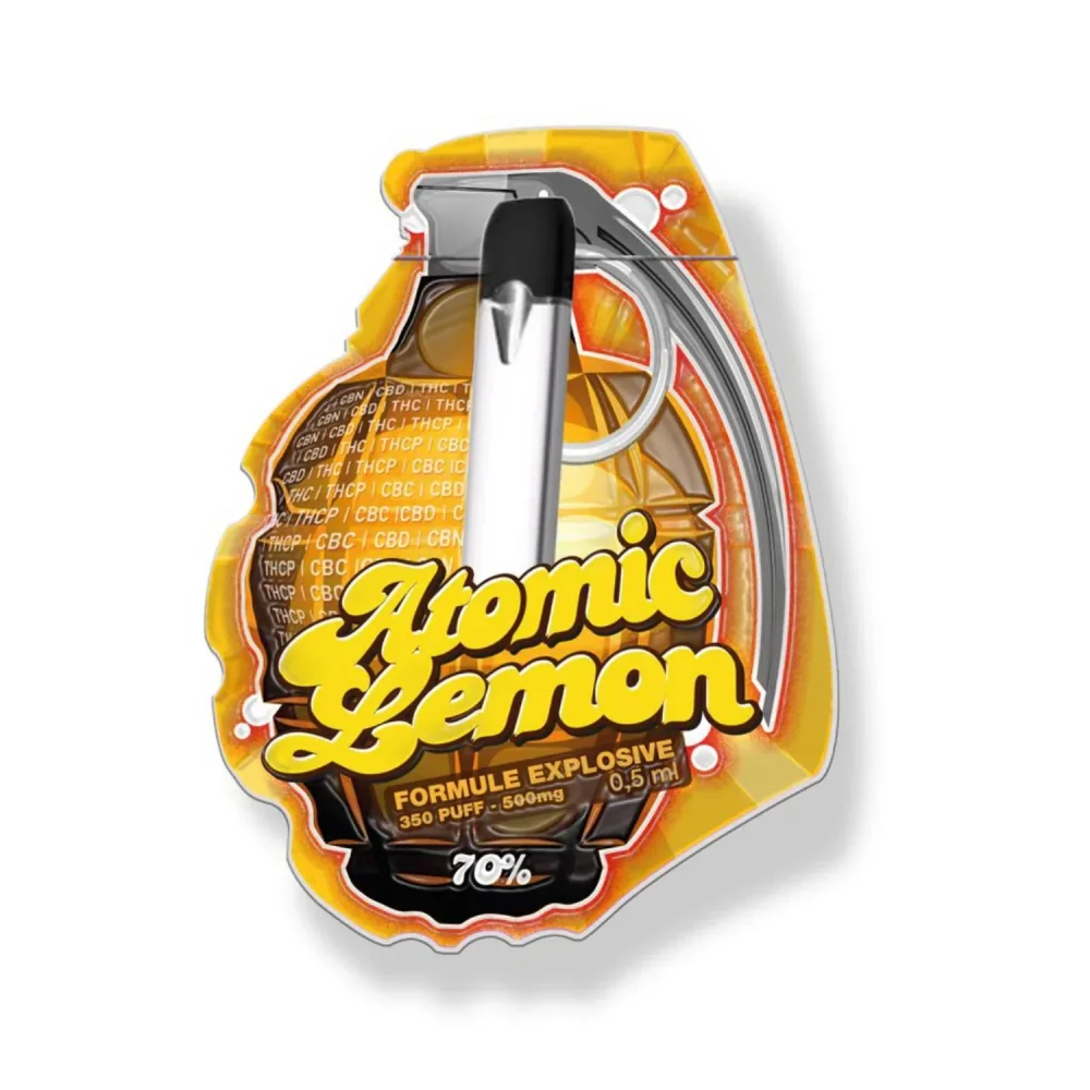 Puff CBD Atomic Lemon 0,5ml | Saveur Explosive | Grossiste Puff