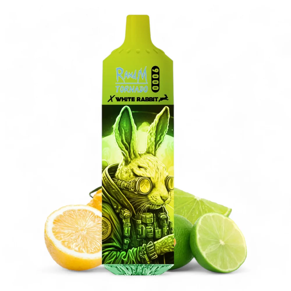 White Rabbit Tornado 9000 Puff - Saveur Citron Vert | CBD Pas Cher