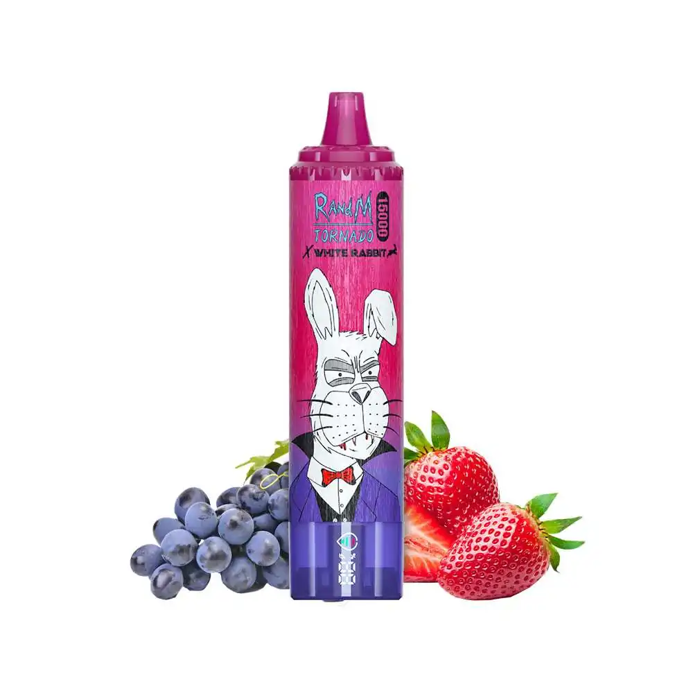 Puff 15000 WHITE RABBIT x RandM TORNADO Strawberry Grape | Sans nicotine