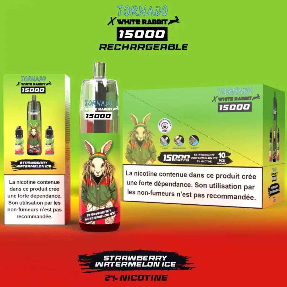 Puff 15000 Tornado White Rabbit | Puff Rechargeable Pas Cher