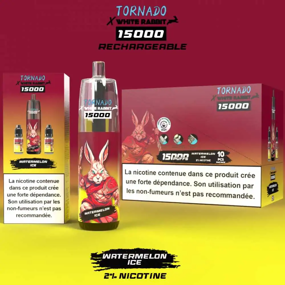 Puff 15000 Tornado Rechargeable | Grossiste Vape | Meilleur Prix