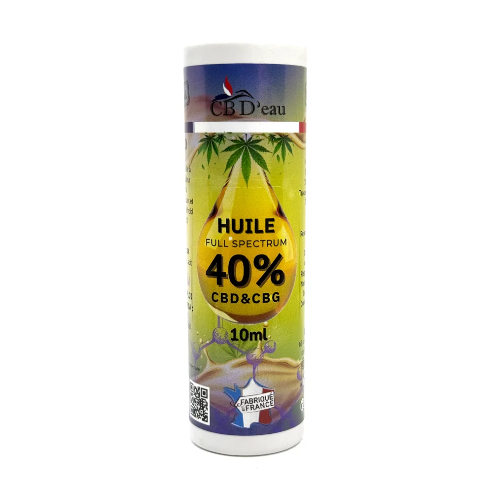Huile CBD & CBG 40% Full Spectrum Nature | CBD'eau Premium ...