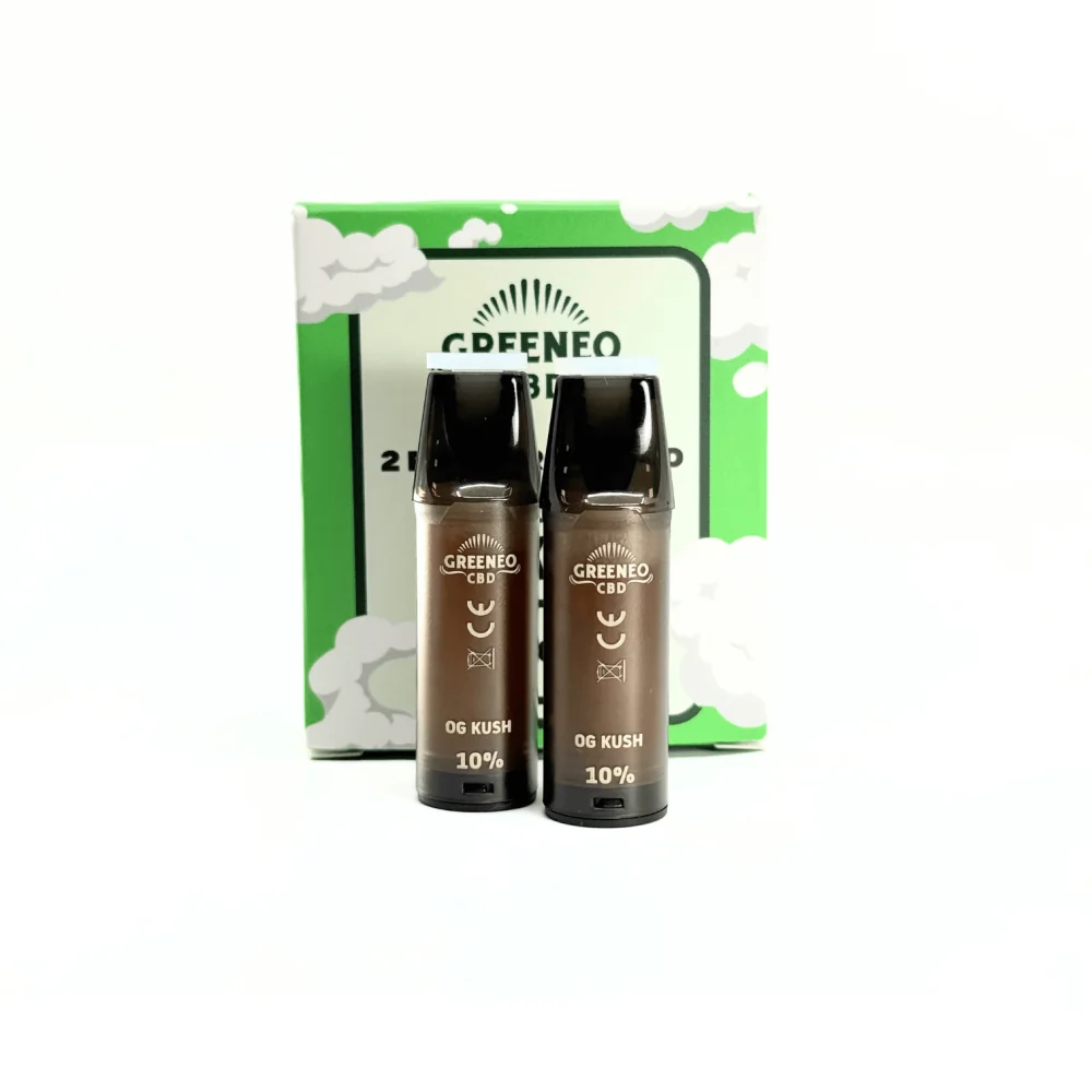 PACK 2 PODS LIQUIDE CBD 10% OG KUSH | GREENEO