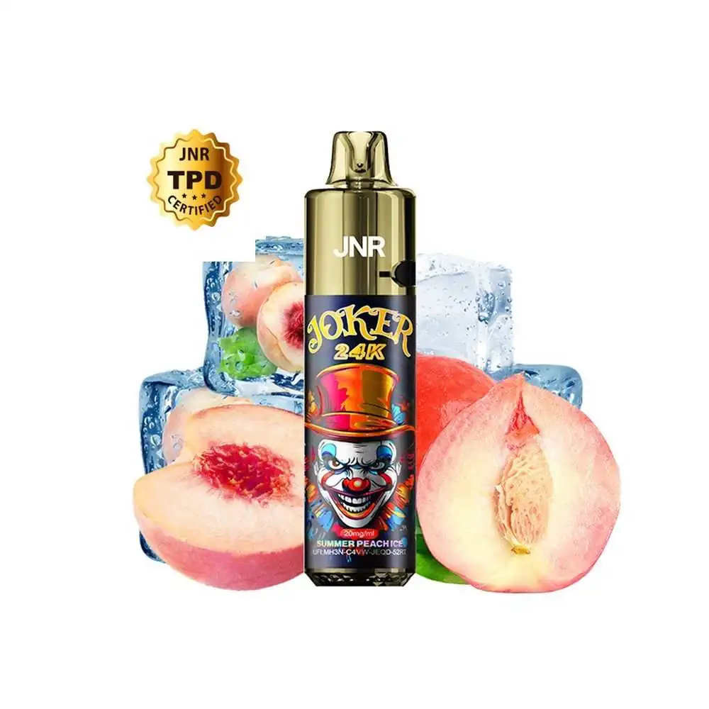 Puff Joker 24K Summer Peach Ice JNR | 24000 bouffées | Kit Rechargeable
