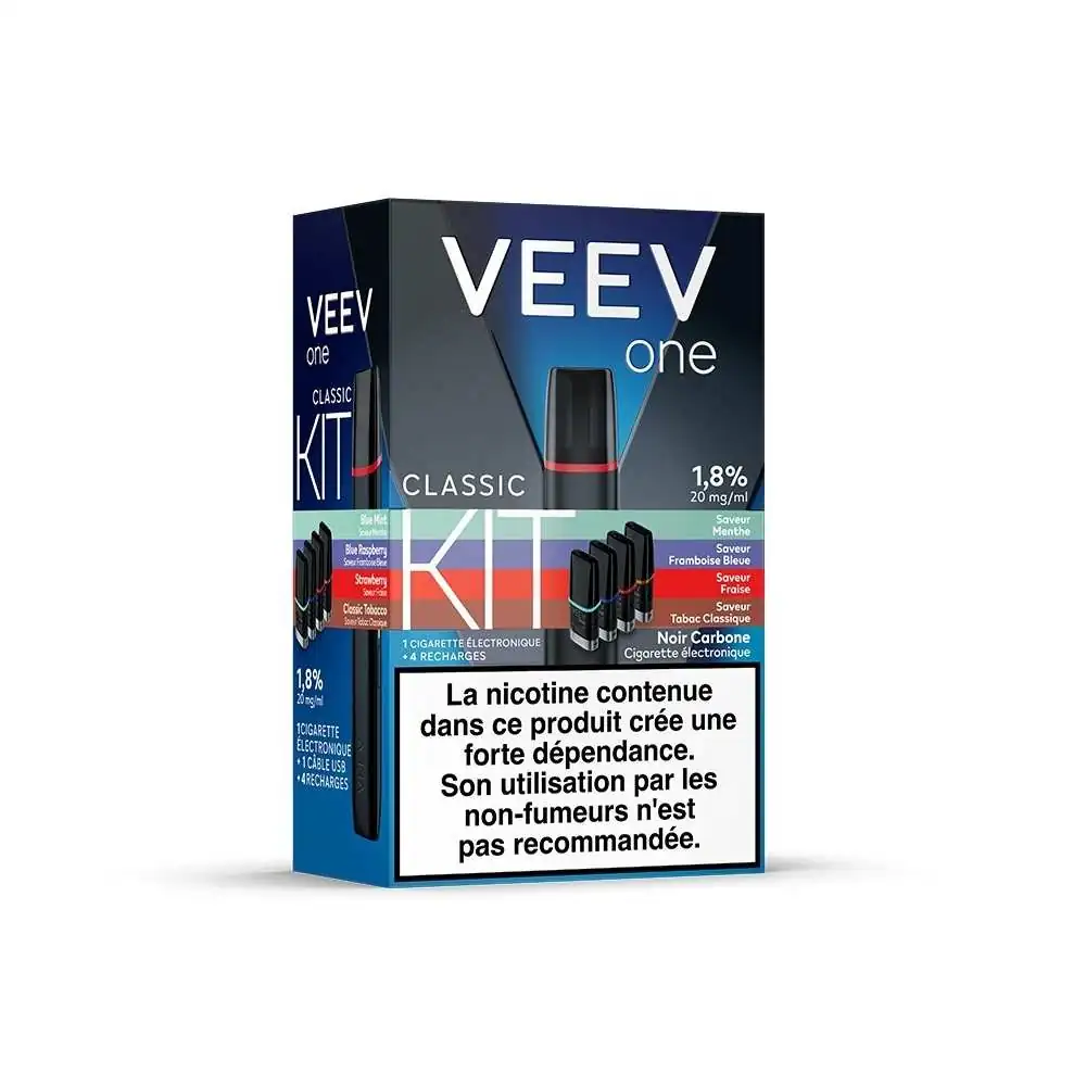 Kit Veev One V2 Saveurs Classiques - Cigarette Électronique Pod 20mg/ml ...