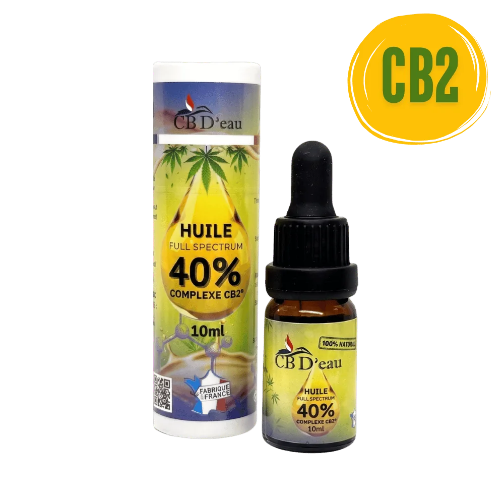 Huile CB2 40% Full Spectrum | Complexe CB2 Pas Cher | CBD'EAU