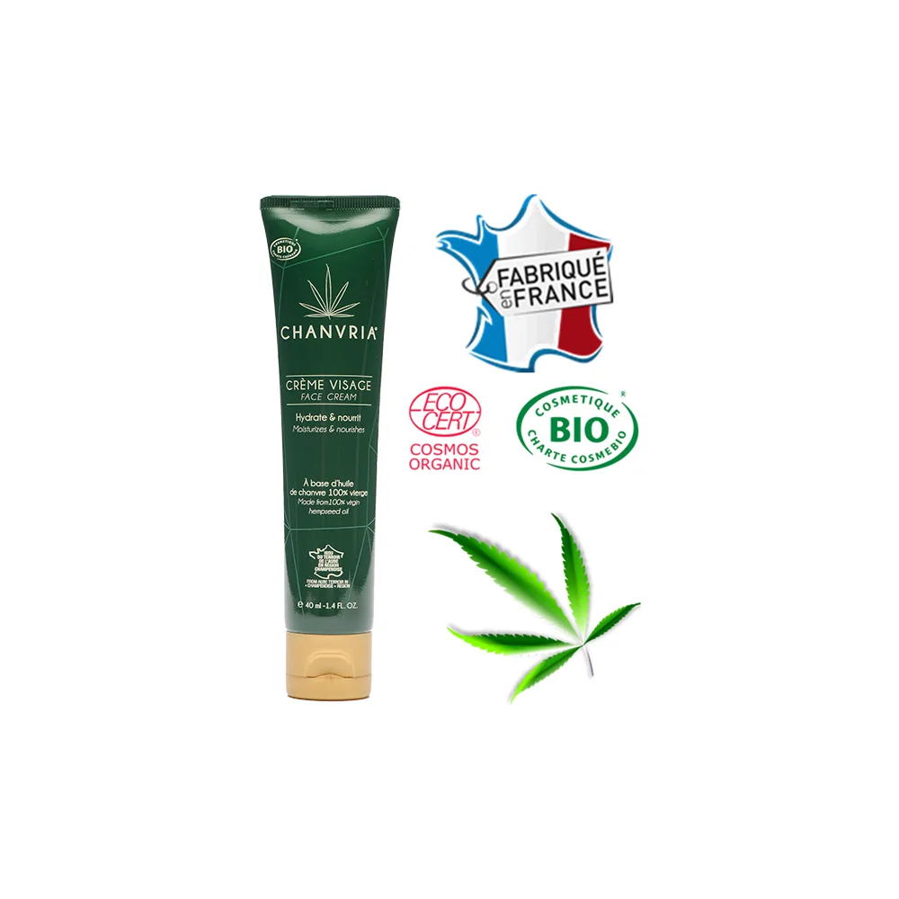 CRÈME VISAGE À L'HUILE DE CHANVRE BIO | CHANVRIA