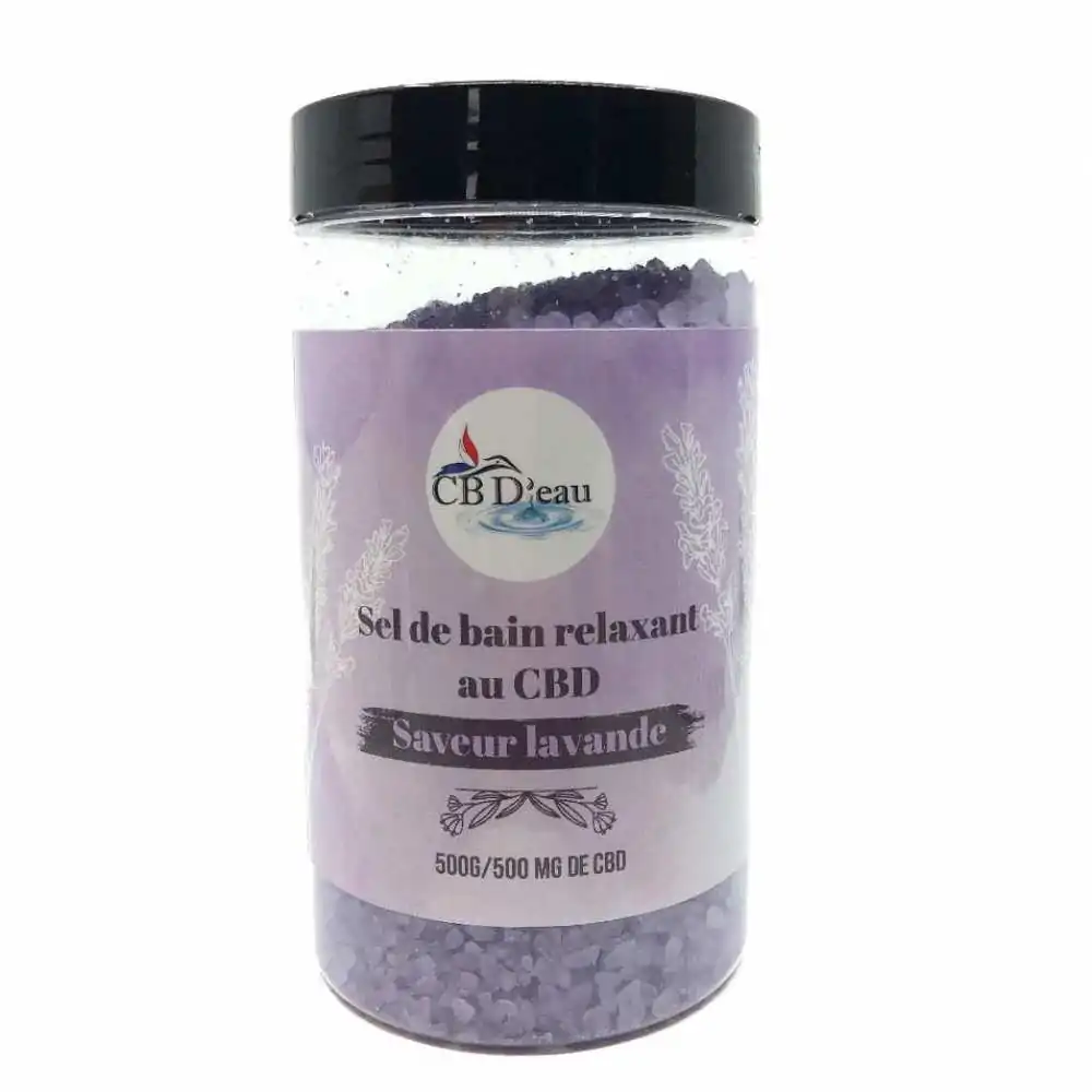 SELS DE BAIN AU CBD PARFUM LAVANDE | CBD'EAU