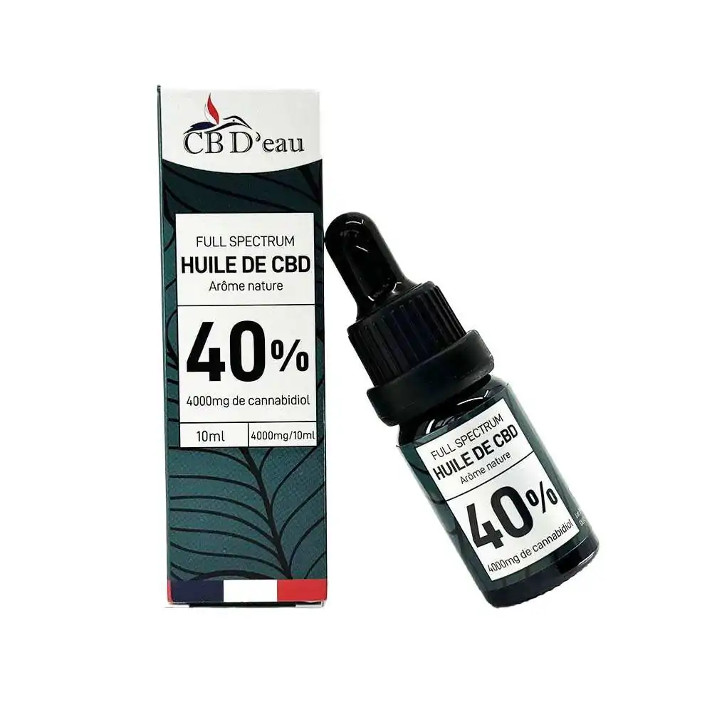 Huile CBD & CBG 40% Full Spectrum Nature | CBD'eau Premium ...